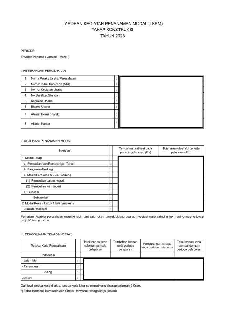 LKPM Report - Jasa Eka, Bali, Indonesia