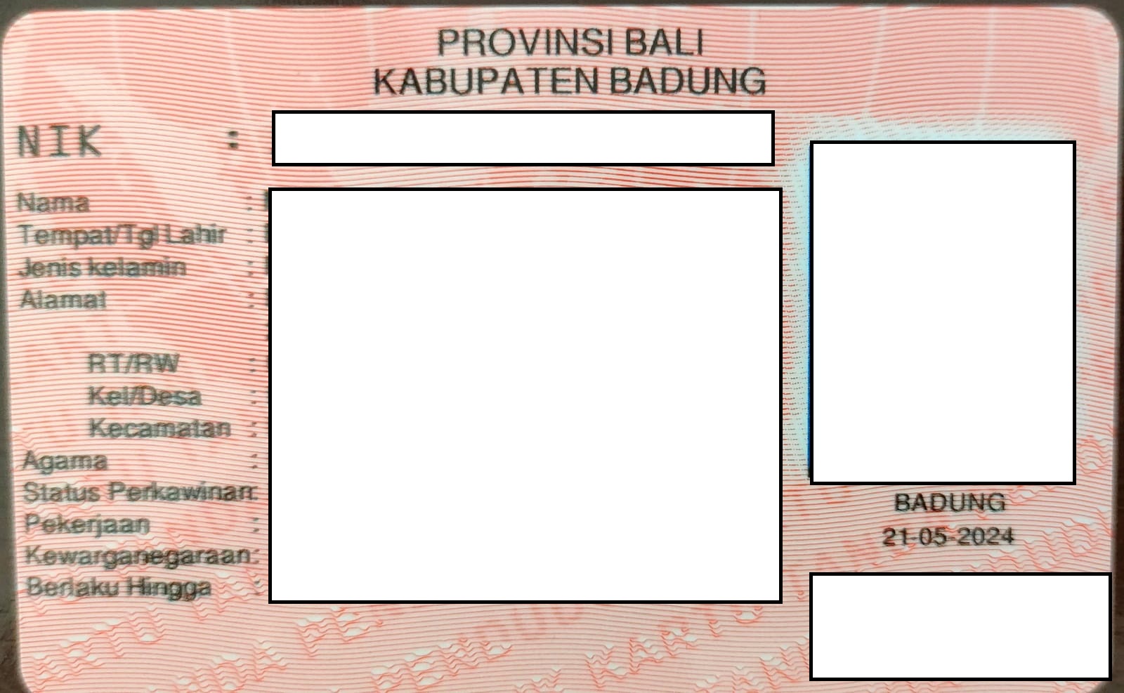 KTP for Foregner - Jasa Eka, Bali, Indonesia